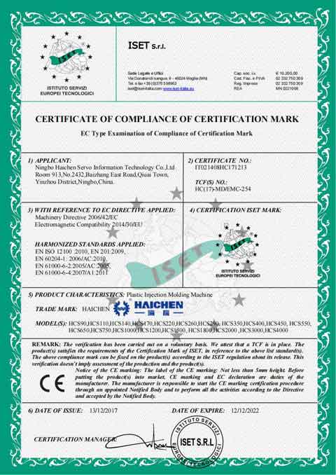 Certifications - Haichen