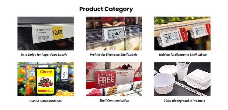 Hiplastics Supermarket Shelf Label Holder - Hiplastics