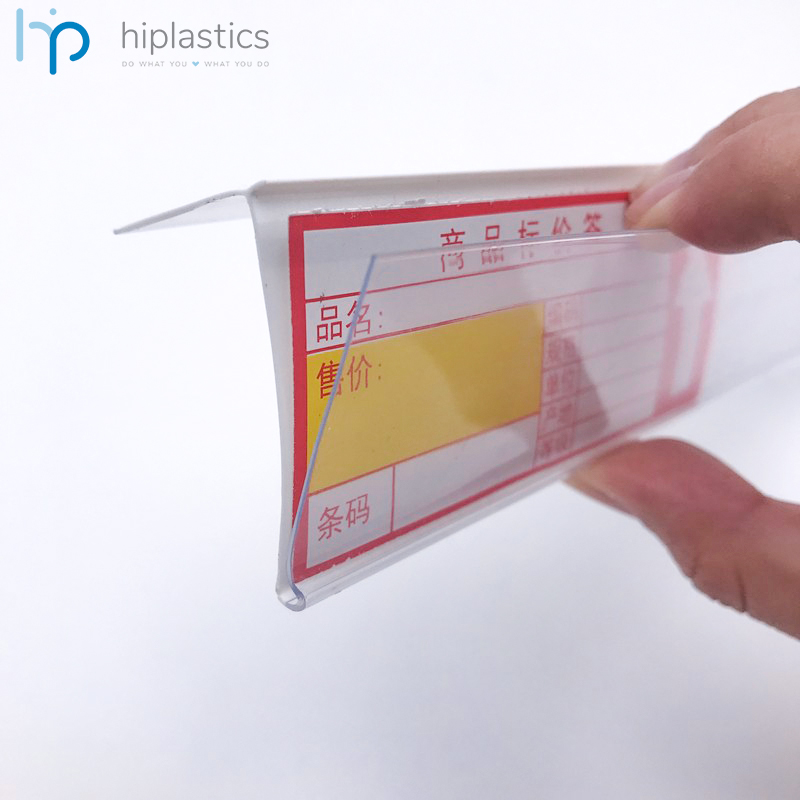 Hiplastics HE39 Clear Data Strip Paper label Holder for Retail Price ...