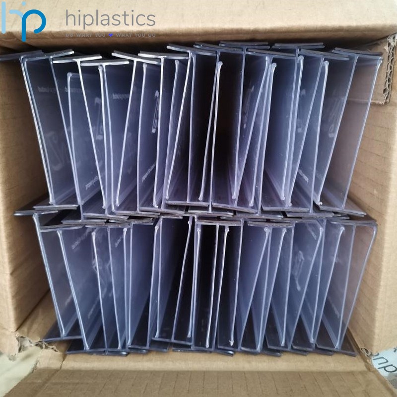 Hiplastics T80 Plastic PVC T Shape Grocery Dividers - Hiplastics