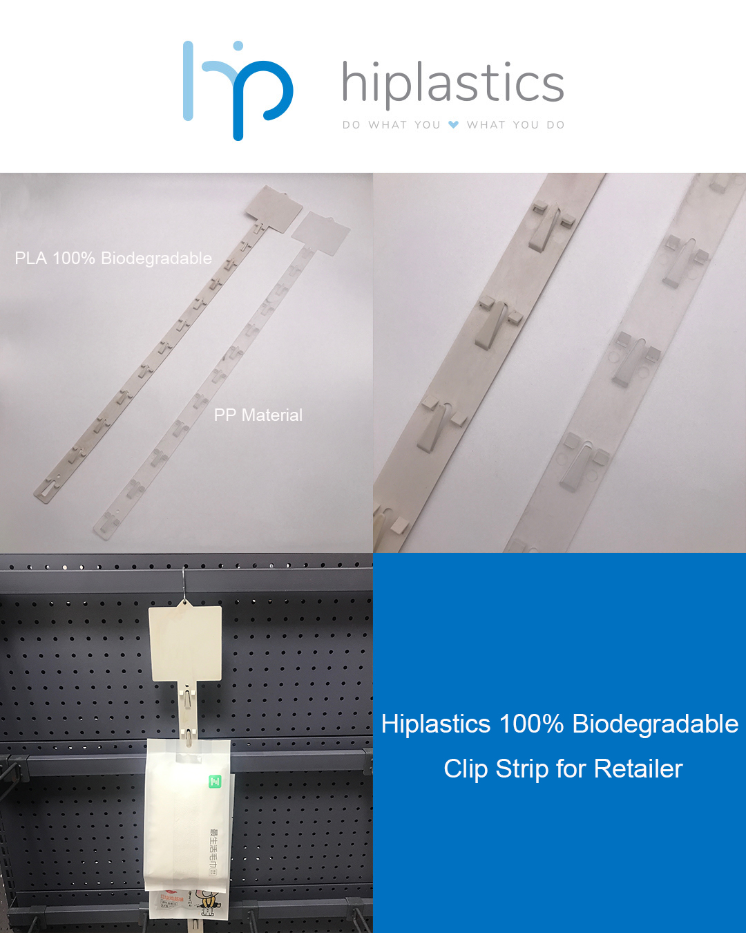 Hiplastics APEHP35H Clip-on Rail for Hanshow ESL Electronic Shelf Label ...