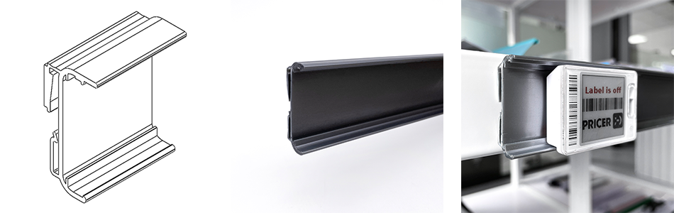 Hiplastics adjustable holder to fit ESL labels of all sizes