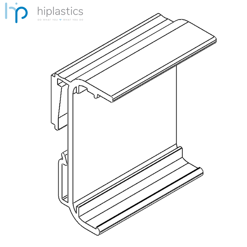 Hiplastics HY20063 PHD Stick on Shelf Rail for Pricer/Hanshow ESL ...