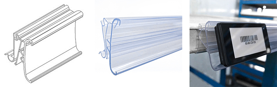 Hiplastics adjustable holder to fit ESL labels of all sizes