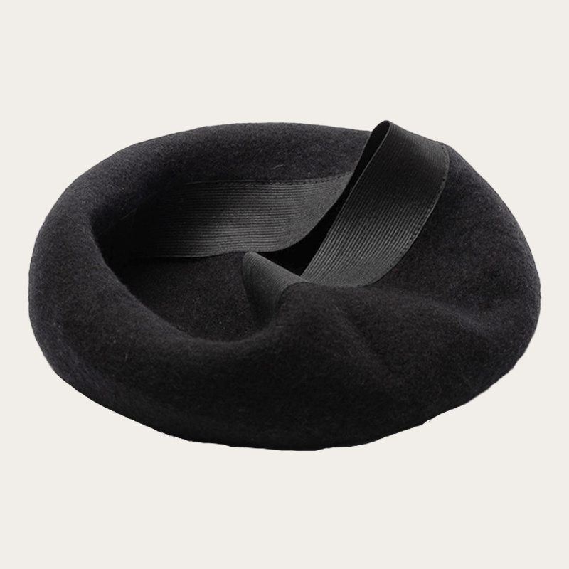 Wool beret with vertical shape - tchat