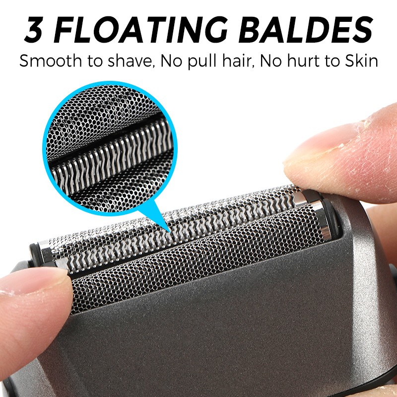 IPX7 Waterproof Electric Razor Foil Shaver With Travel Lock Function ...