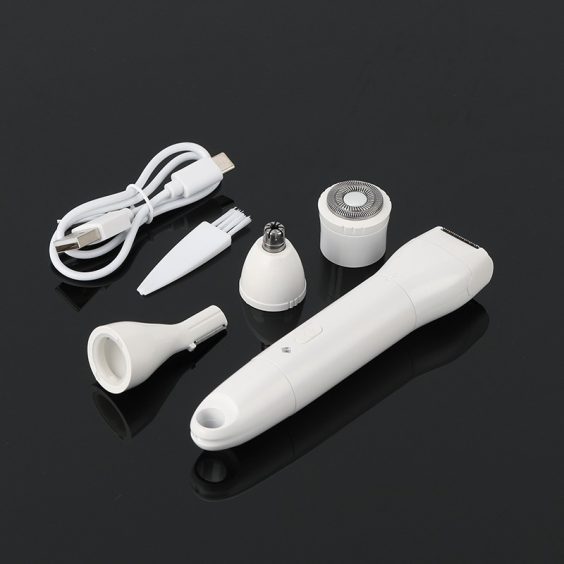 4-in-1 Rechargeable Grooming Kit Lady Electric Shaver Hair Trimmer ...