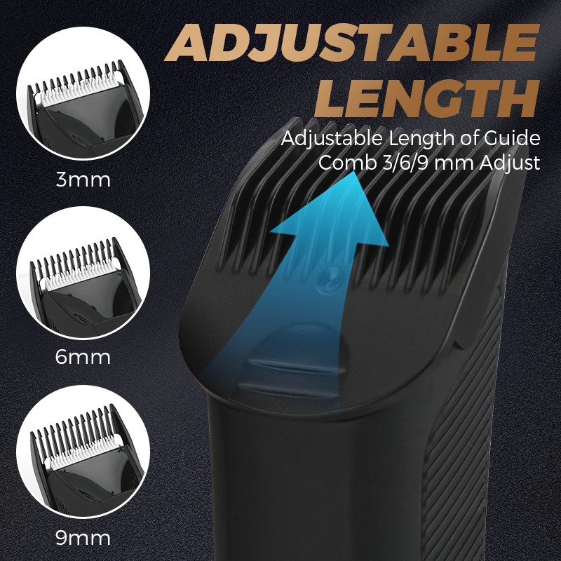 IPX7 Waterproof Cordless Male Pubic Trimmer with LED Display – UTRUST